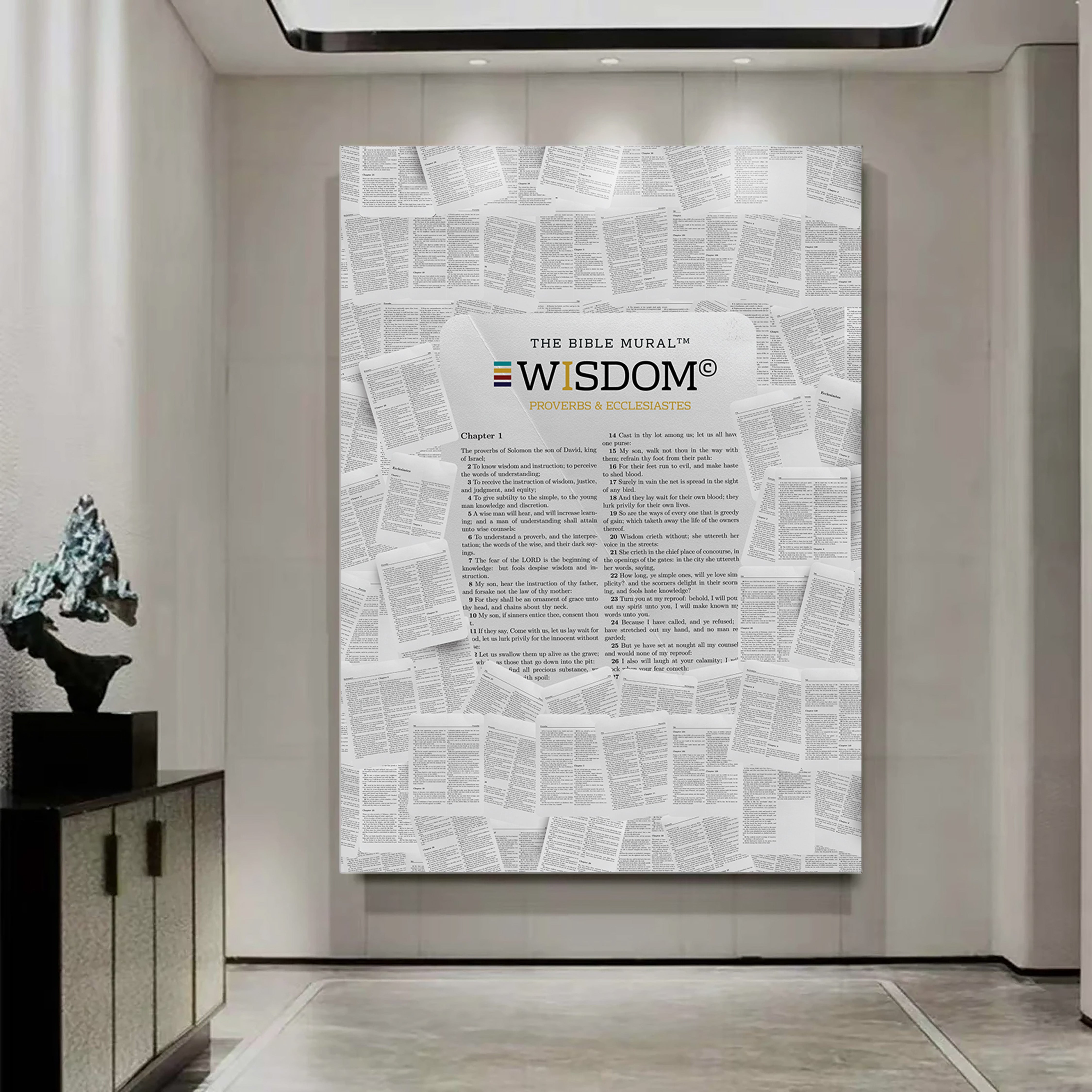 The Bible Mural Wall Art (Canvas)